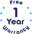Free 1 Year Warranty